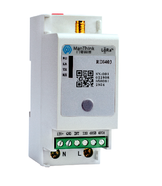 导轨式 LoRaWAN DTU | 紧凑型工业无线数据终端 – ManThink